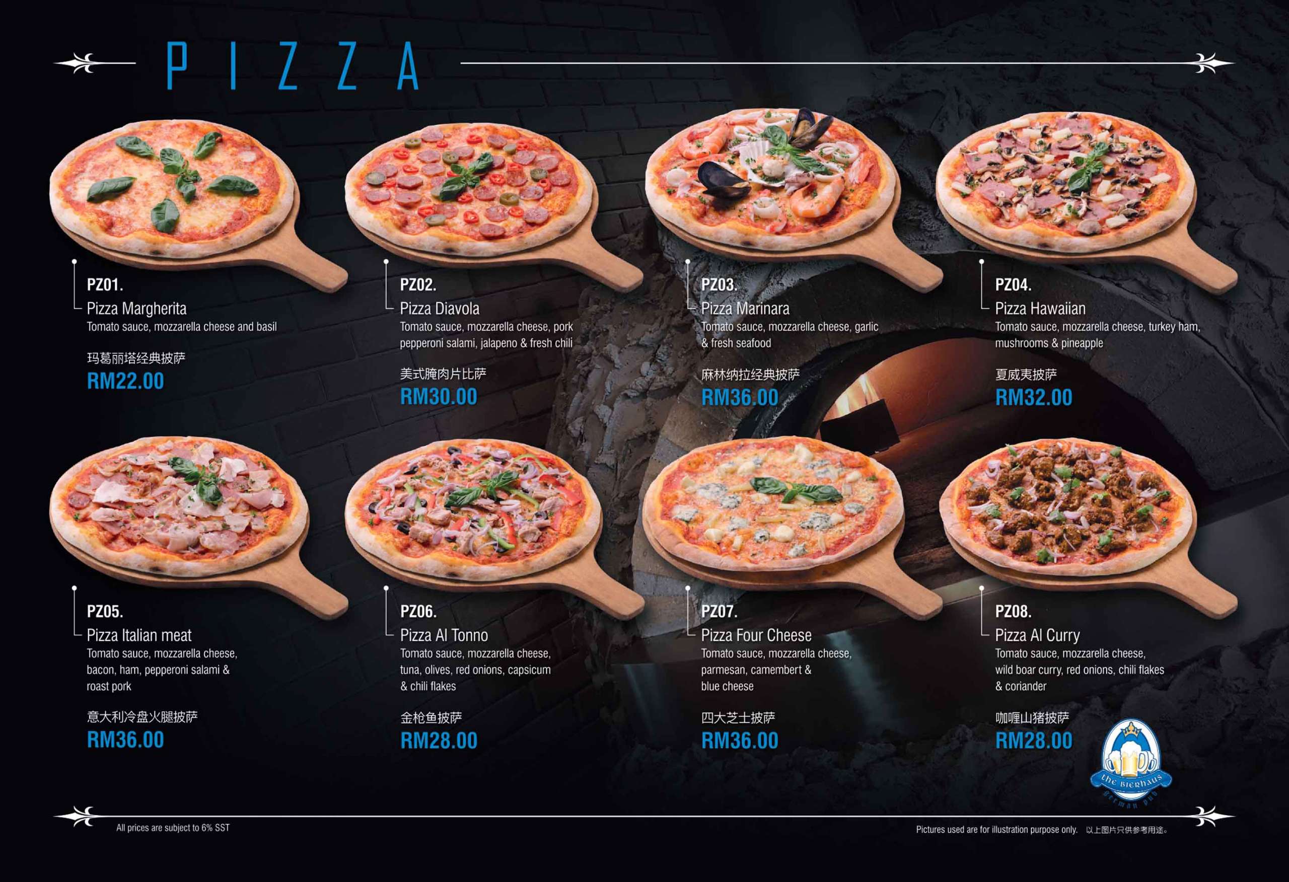 Eats Menu - The Bierhaus - Artisan Behind The Scenes